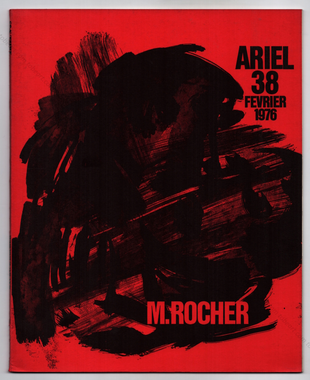 Maurice ROCHER. Paris, Galerie Ariel, février 1976. Librairie Tobeart.
